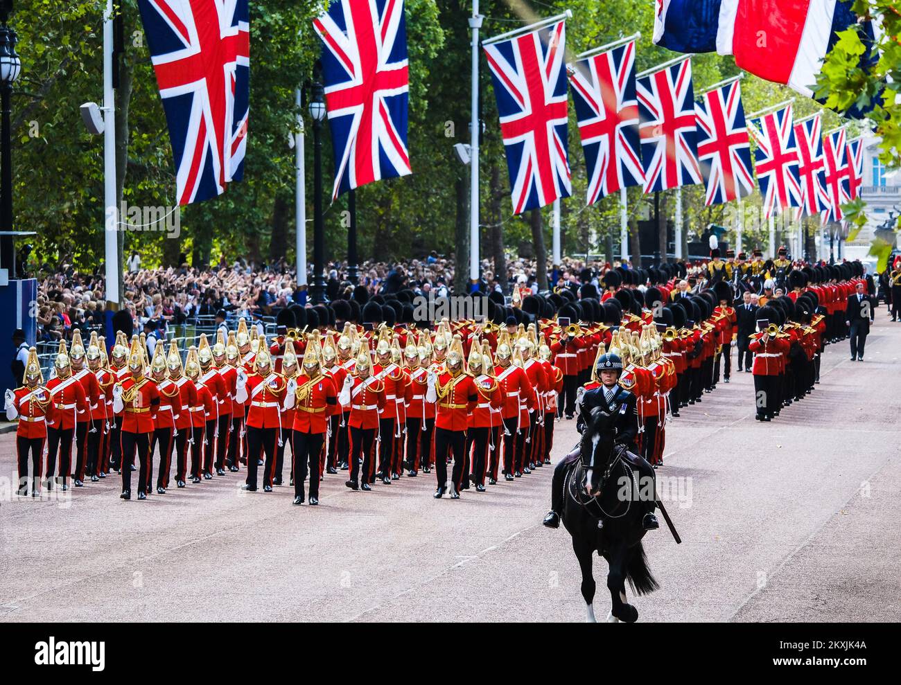 Guards at the head of the procession photographed during The ceremonial ...