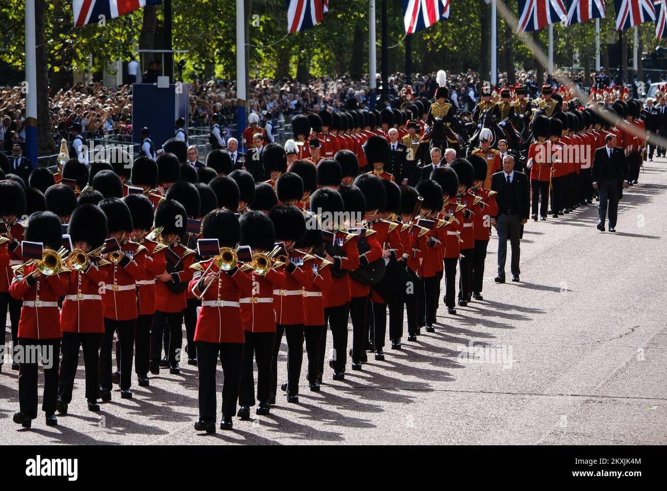 Guards at the head of the procession photographed during The ceremonial ...