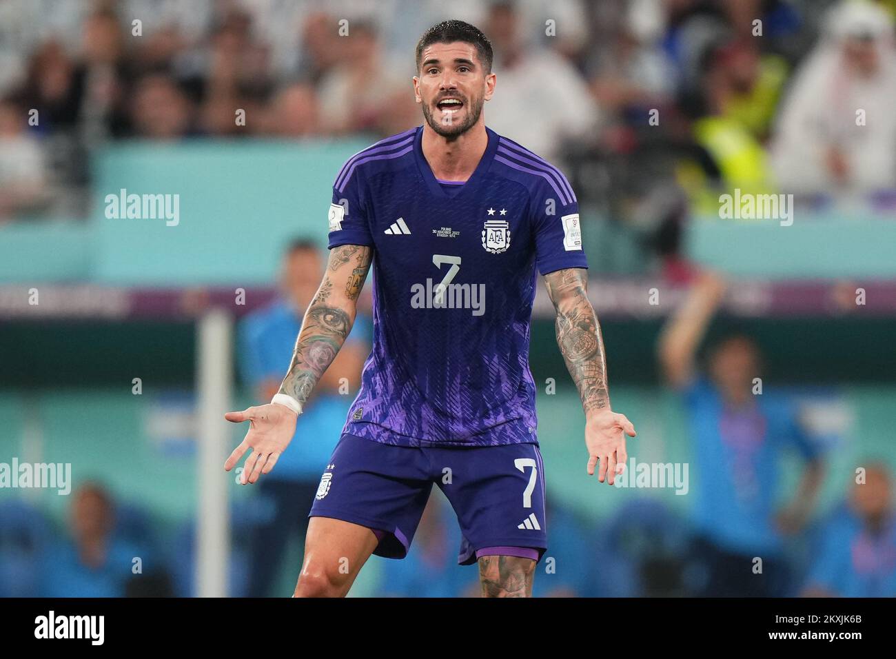 Rodrigo de Paul of Argentina during the FIFA World Cup Qatar 2022 match ...