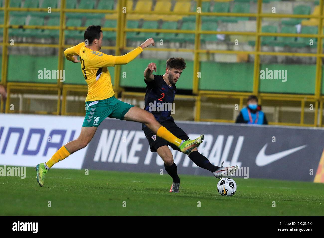 Marin Sverko of Croatia controls the ball during the UEFA Euro Under 21 ...