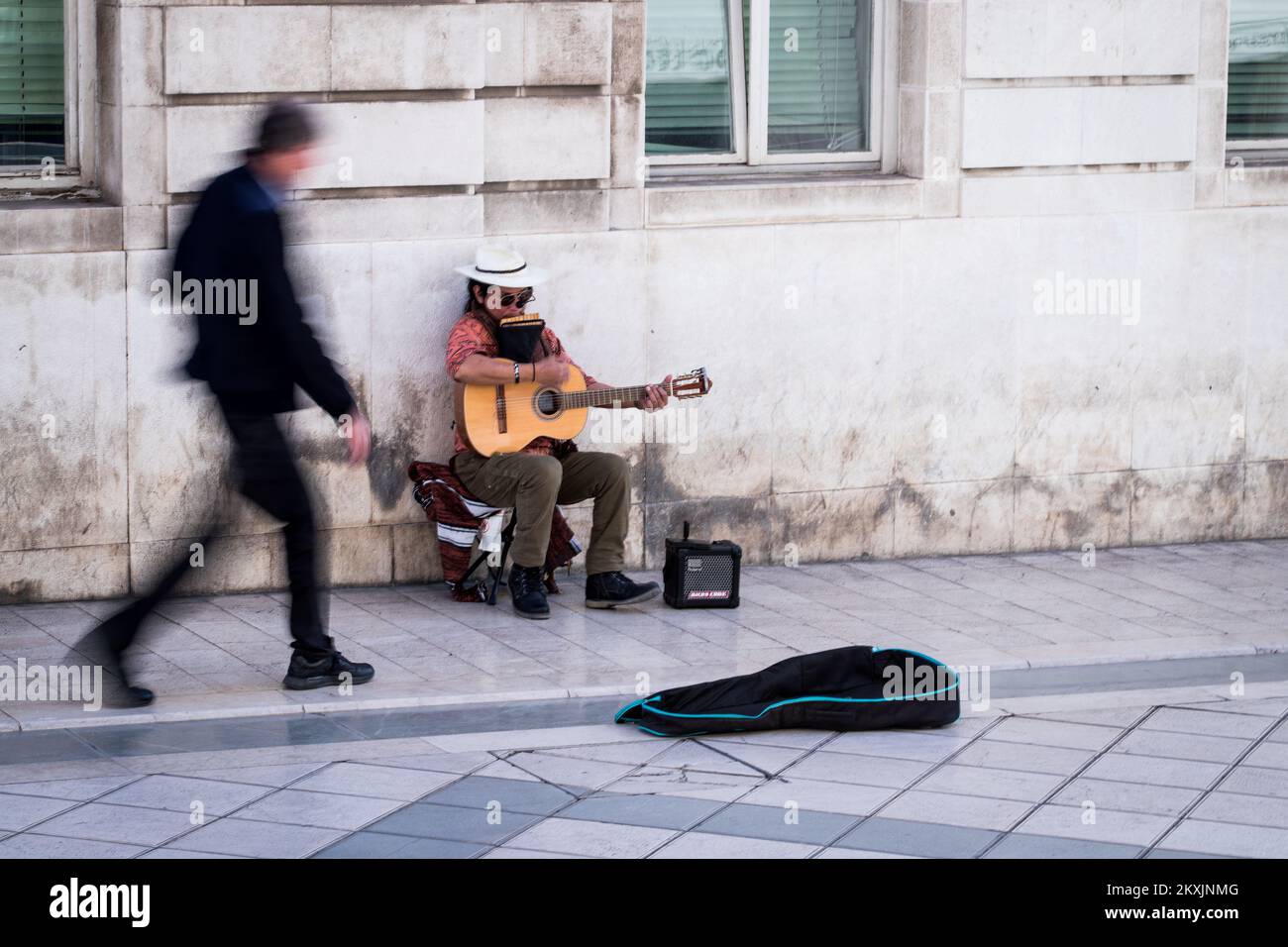 People enjoy sunny weather in Split, Croatia on 18. November, 2020 ...