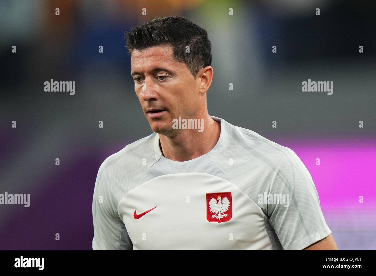 Robert Lewandowski of Poland during the FIFA World Cup Qatar 2022 match ...