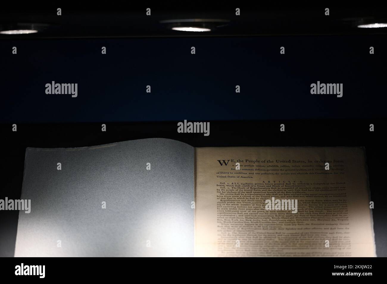 The u s constitution on display hi-res stock photography and images - Alamy