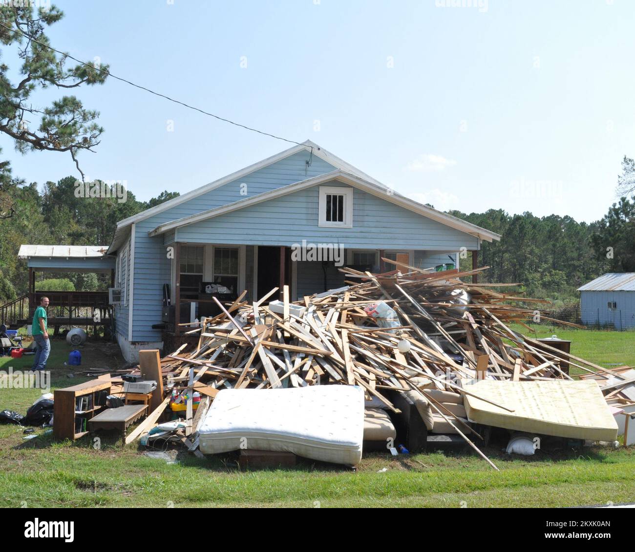 Debris from a Gutted Home. North Carolina Hurricane Irene. Photographs ...