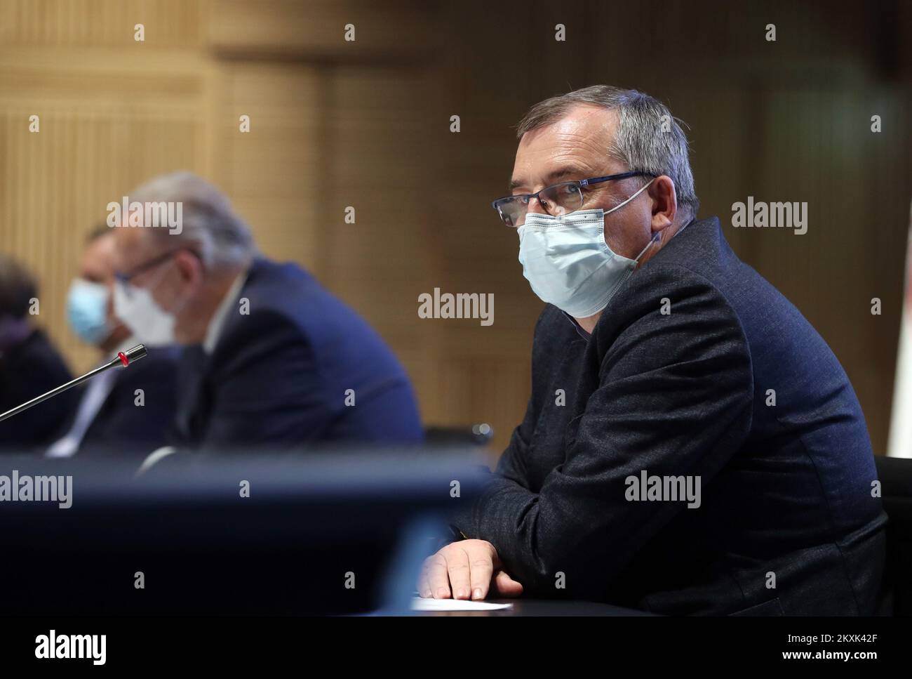 Krunoslav Capak during press conference of the Civil Protection ...