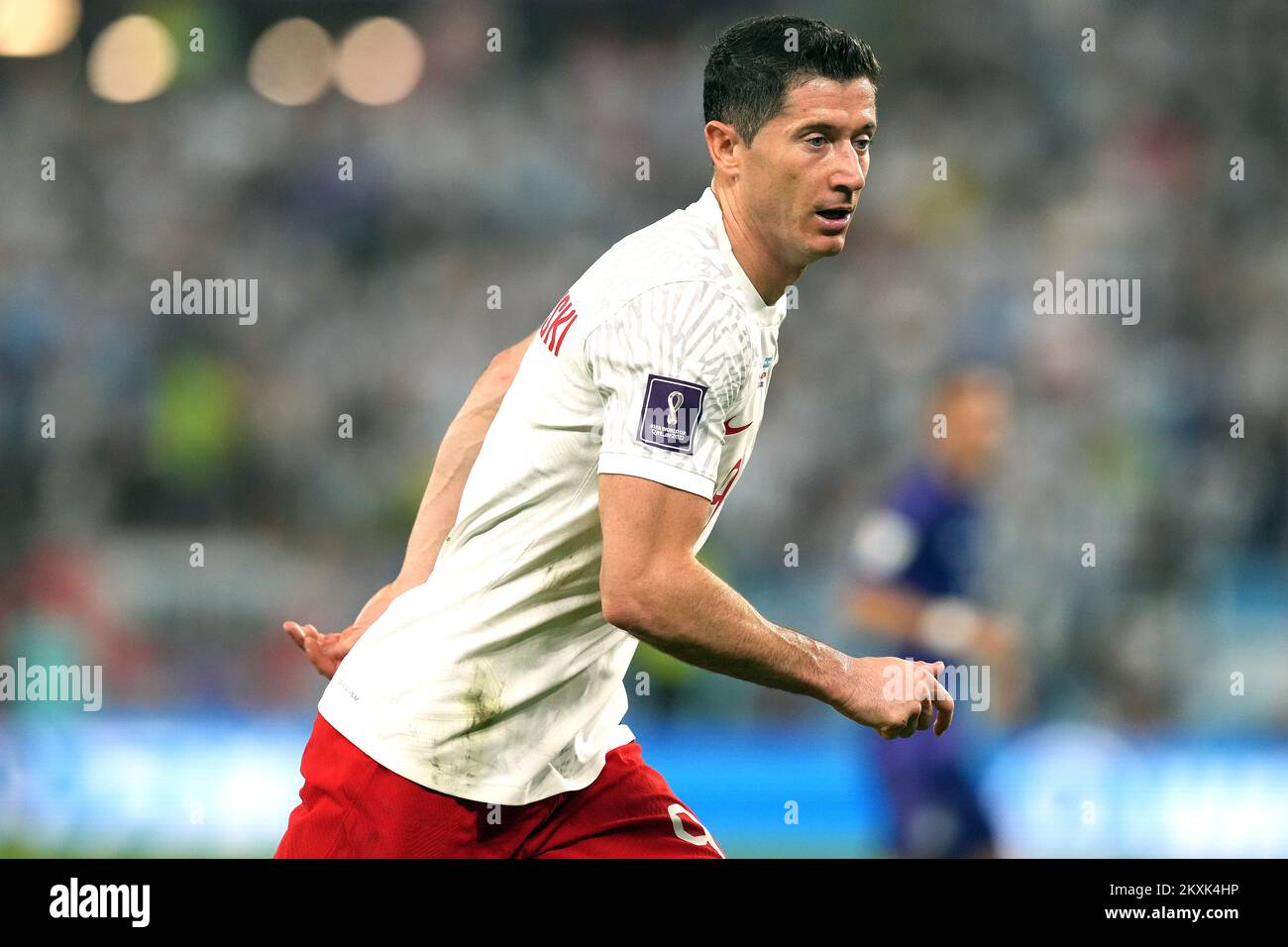 Poland's Robert Lewandowski during the FIFA World Cup Group C match at ...