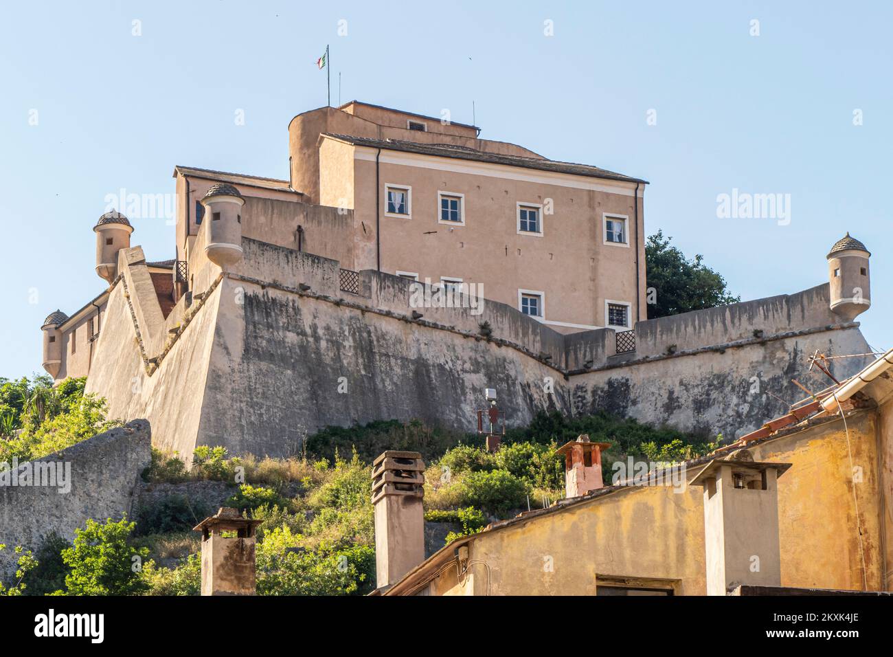 Finalborgo, Italy - 04-07-2021: The Castle of Finalborgo Stock Photo ...