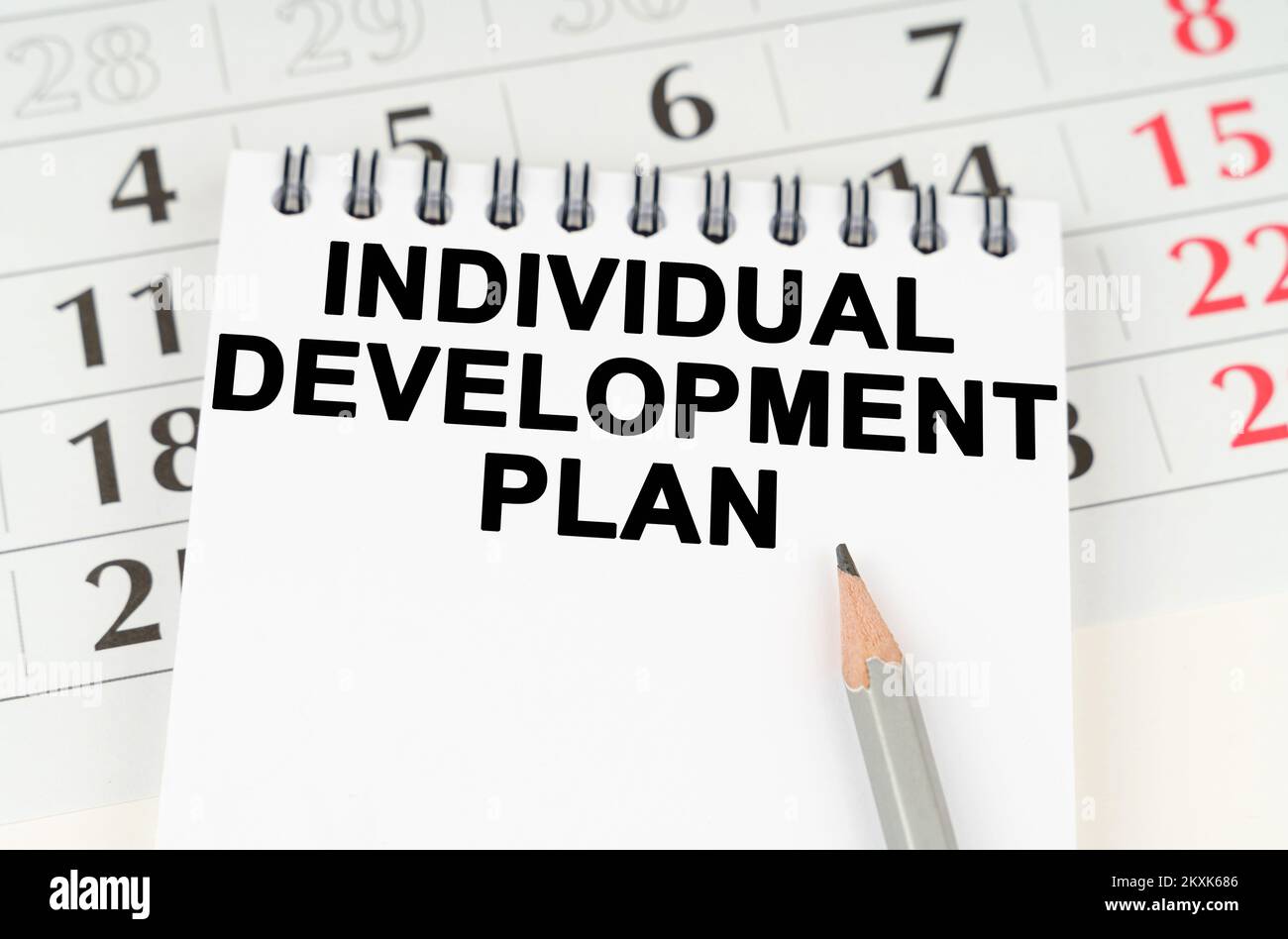 Business planning concept. On the calendar is a notebook with the ...