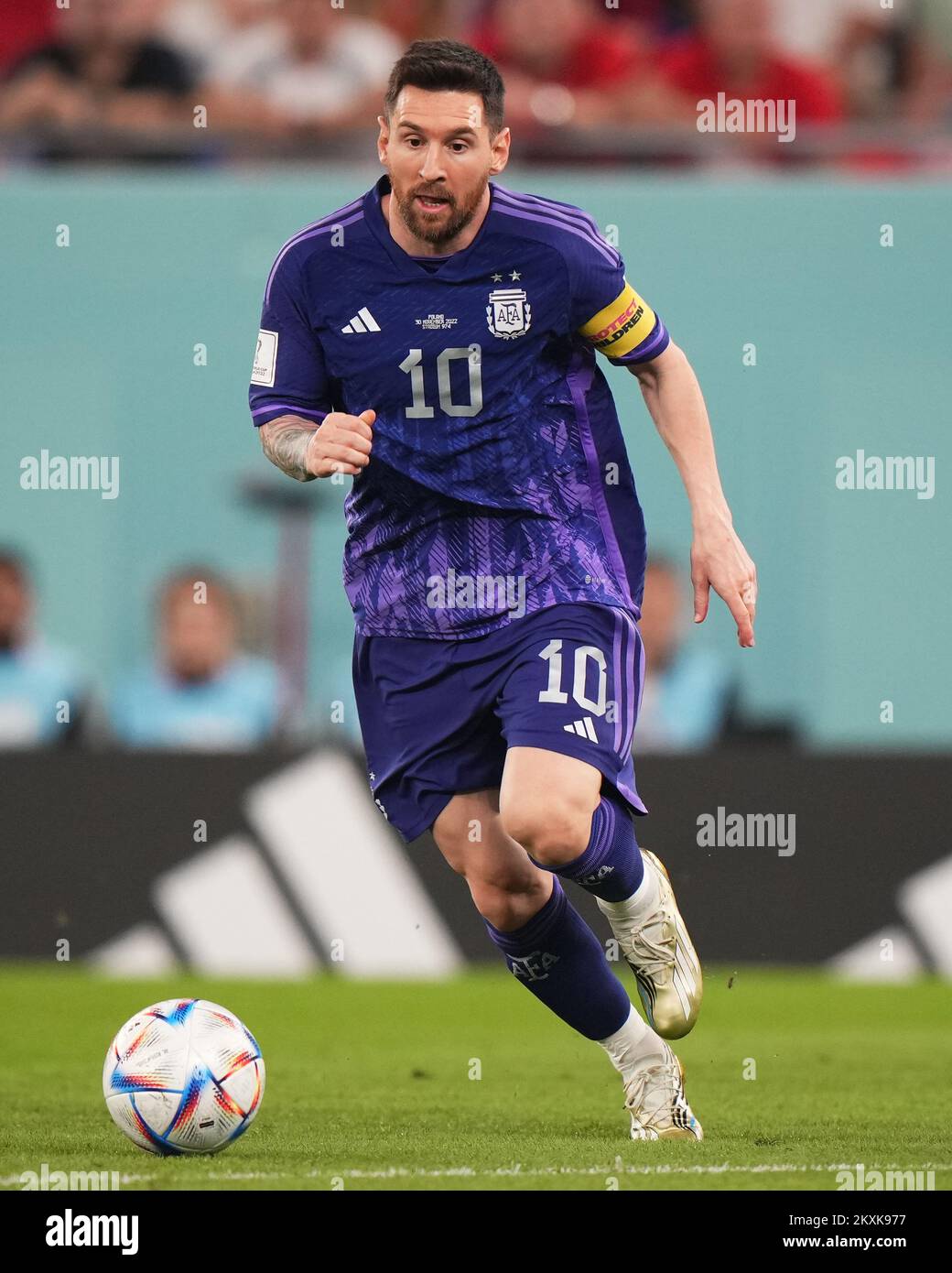 Lionel Messi of Argentina during the FIFA World Cup, Qatar. , . in Doha ...