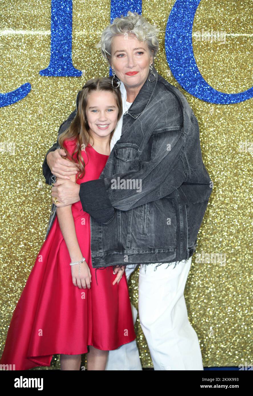London, UK. Alisha Weir and Emma Thompson at the gala screening of ...