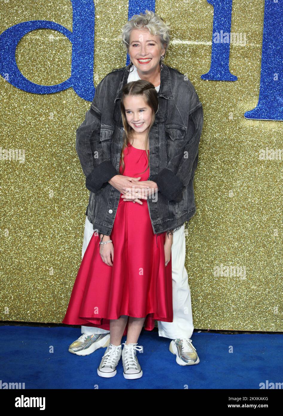 London, UK. Alisha Weir and Emma Thompson at the gala screening of ...