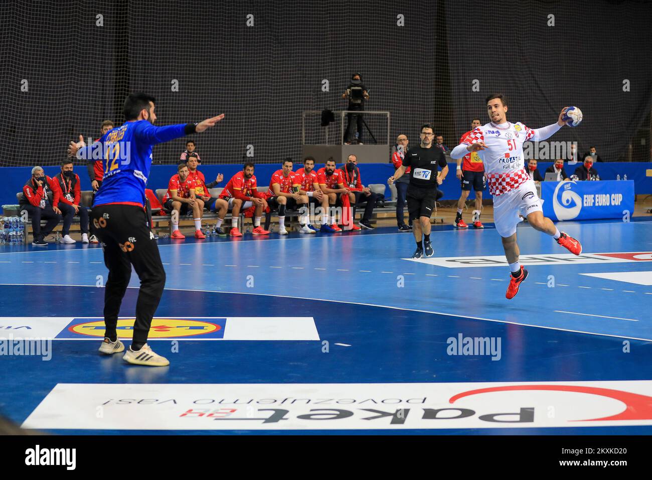 Ivan Martinovic of Croatia and Rodrigo Corrales of Spain during round 3 ...
