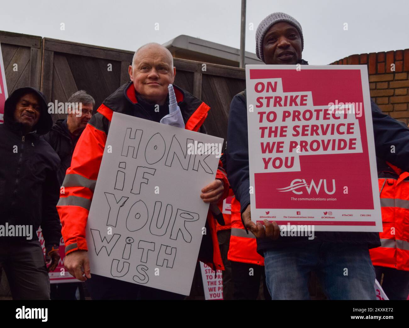 London, UK. 30th November 2022. Picket line outside the Royal Mail ...
