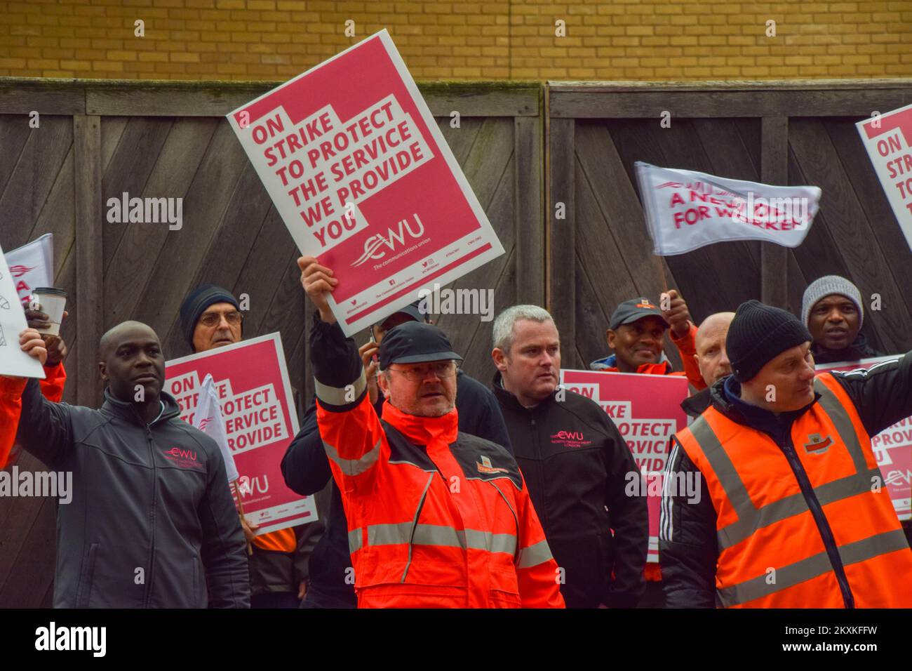 London, UK. 30th November 2022. Picket line outside the Royal Mail ...