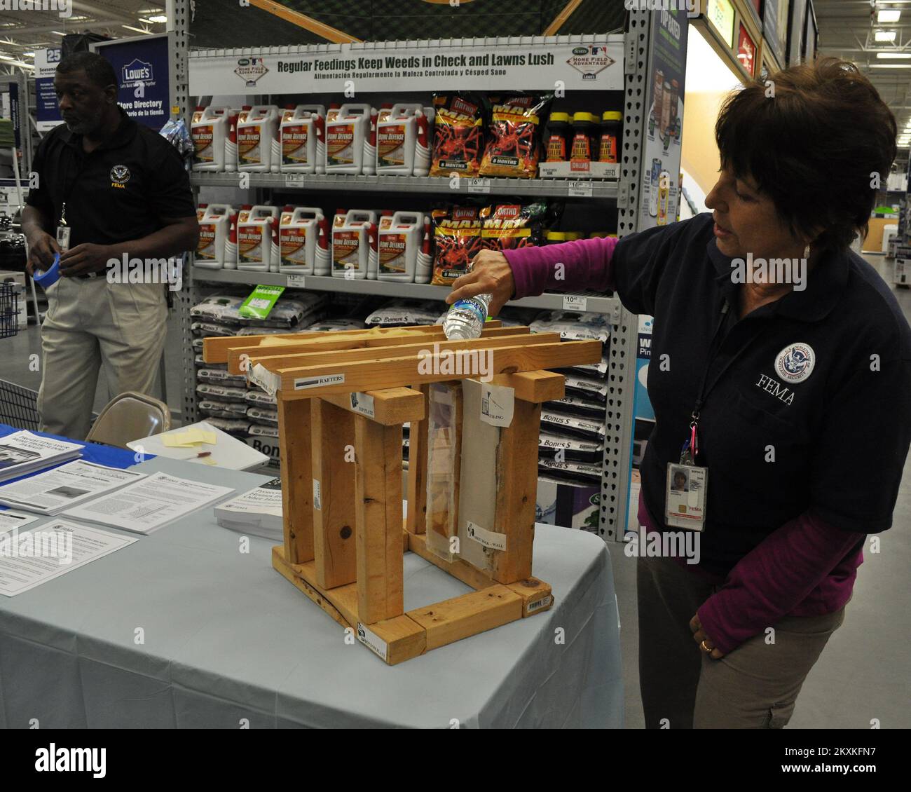 Hazard Mitigation Sets Up at Lowe's. North Carolina Hurricane Irene ...