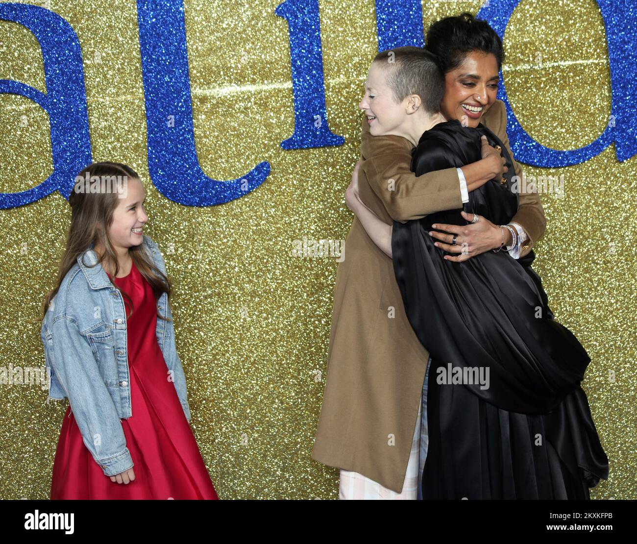 London, UK. Alisha Weir, Sindhu Vee and Andrea Riseborough at the gala ...