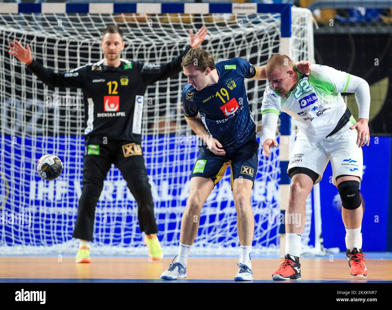 CAIRO, EGYPT - JANUARY 22: Felix Claar of Sweden and Matej Gaber of ...