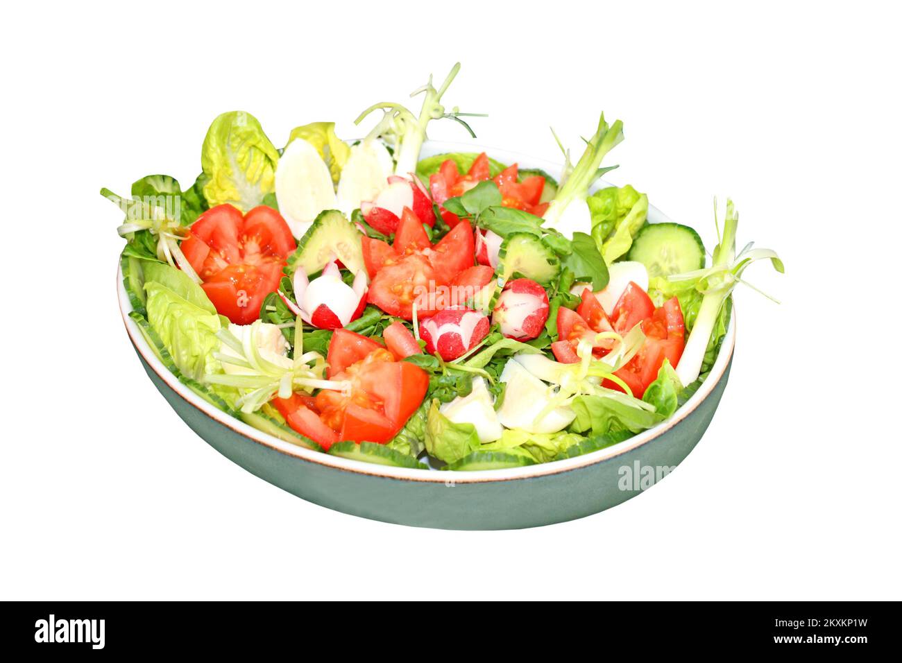 A Bowl of a Traditional British Summer Salad Stock Photo - Alamy