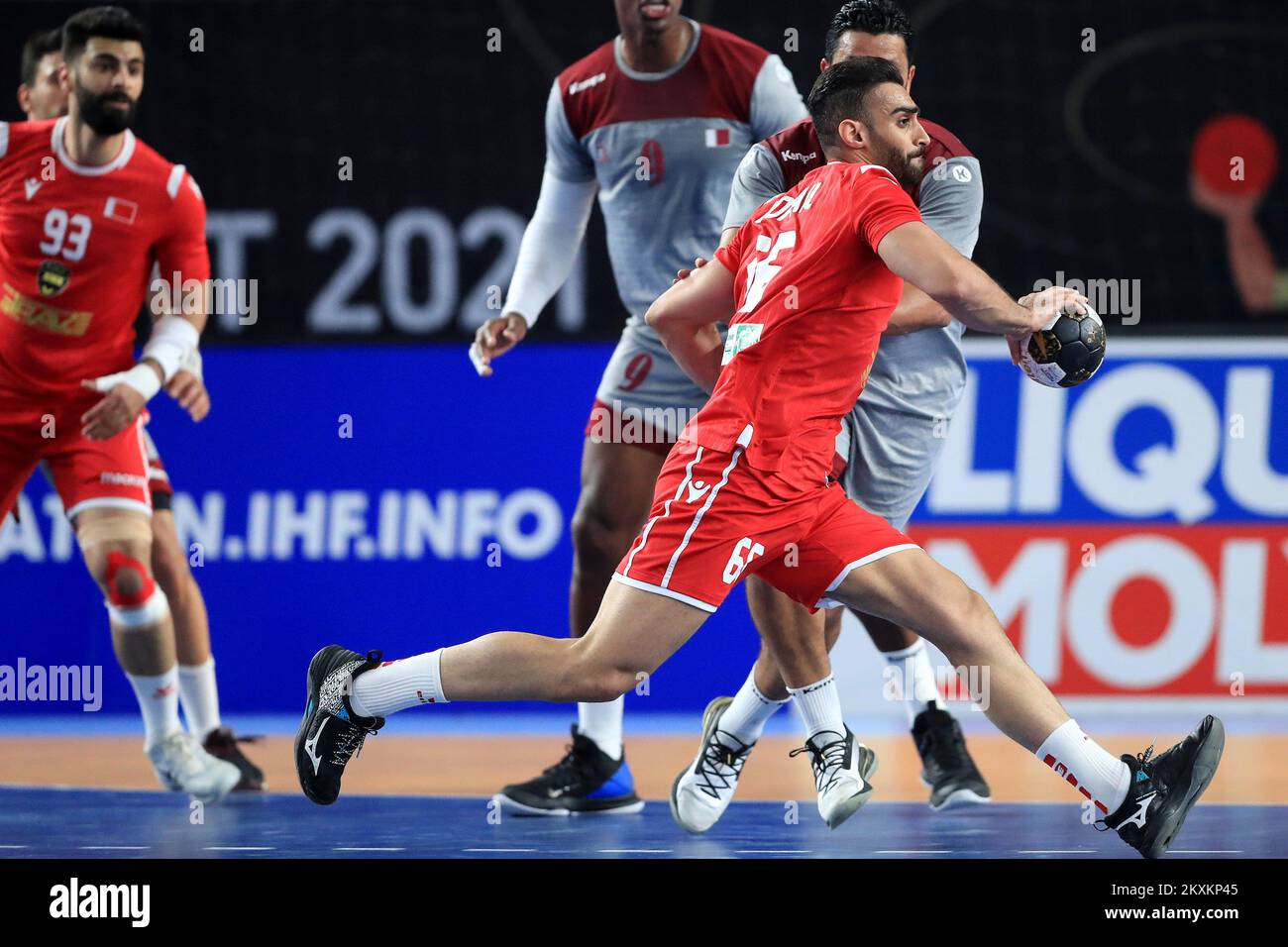 CAIRO, EGYPT - JANUARY 23: Komail Mahfoodh of Bahrain during the 27th ...