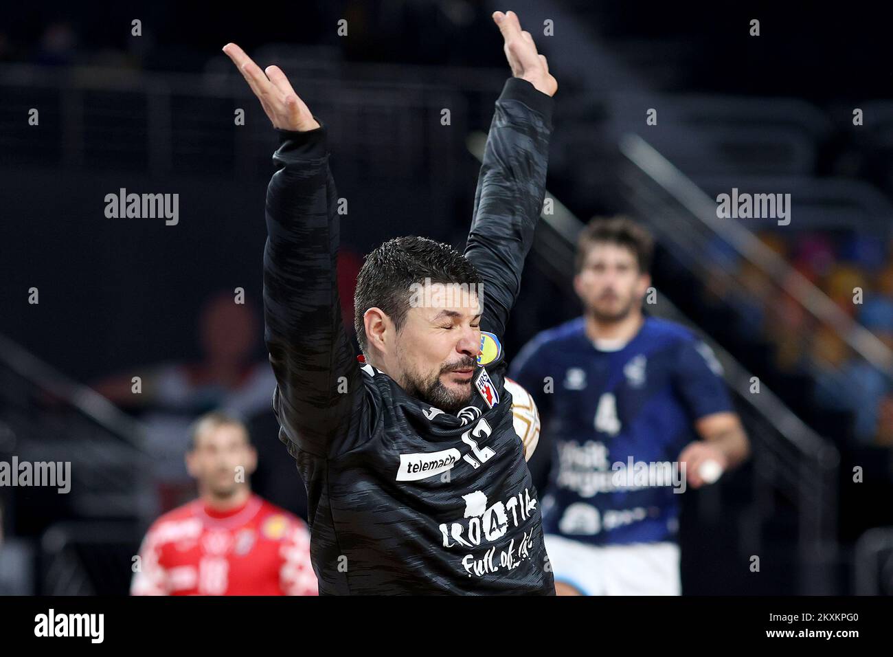 CAIRO, EGYPT - JANUARY 23: Goalkeeper Ivan Pesic of Croatia during the ...
