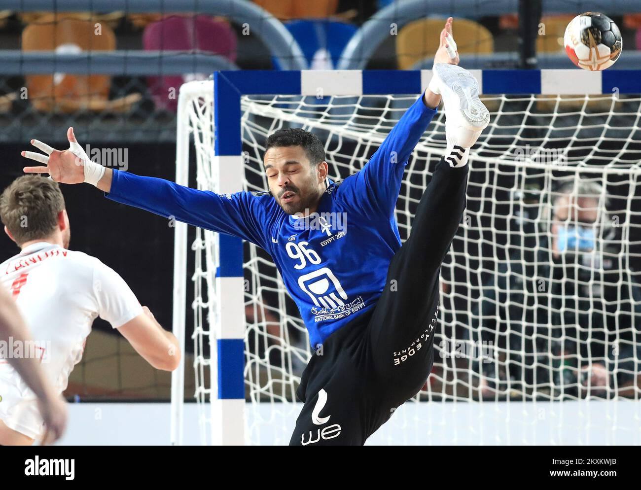 CAIRO, EGYPT - JANUARY 27: Goalkeeper Mohamed El-Tayar of Egypt during ...