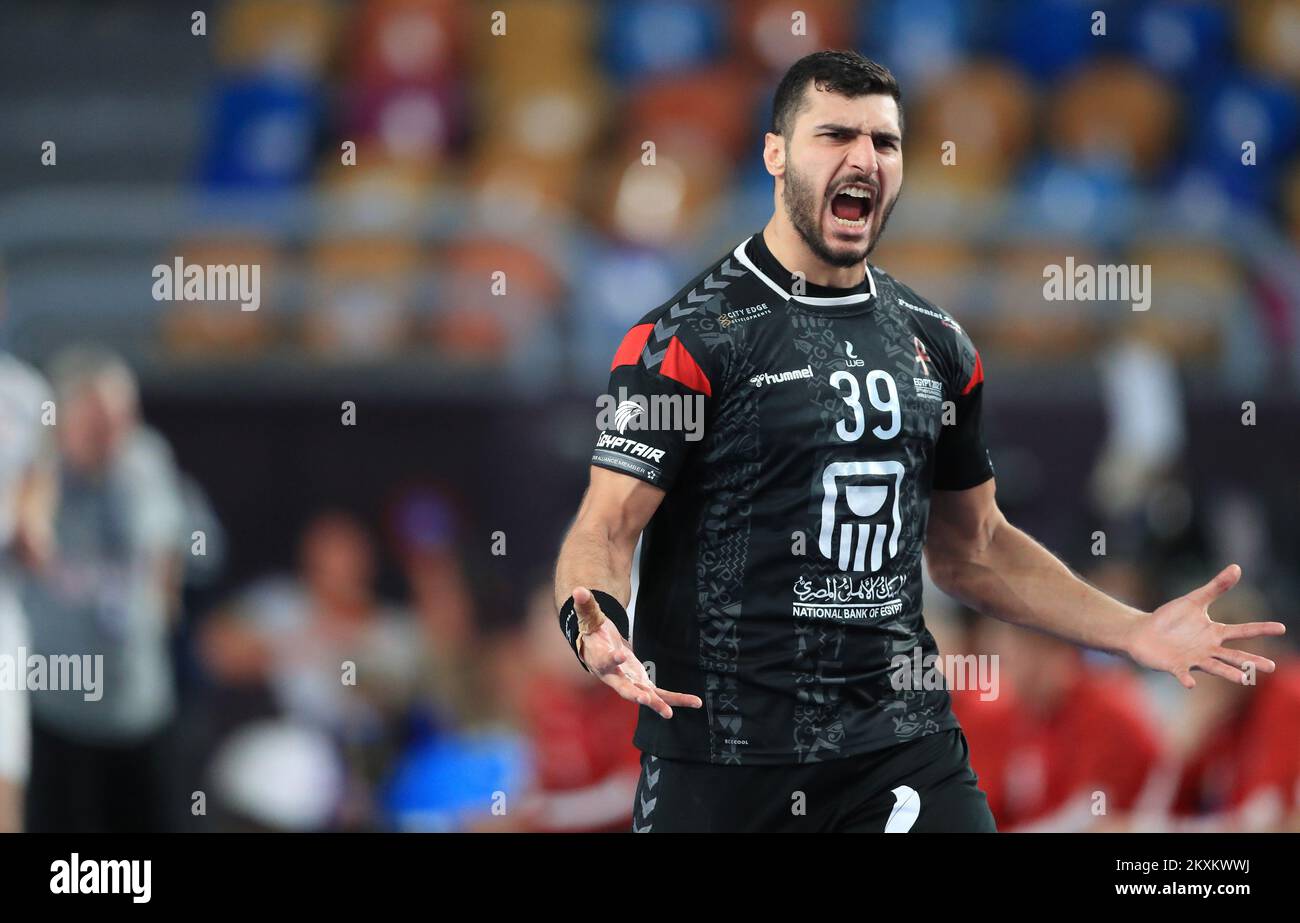 CAIRO, EGYPT - JANUARY 27: Yehia El-Deraa of Egypt celebrtae during the ...