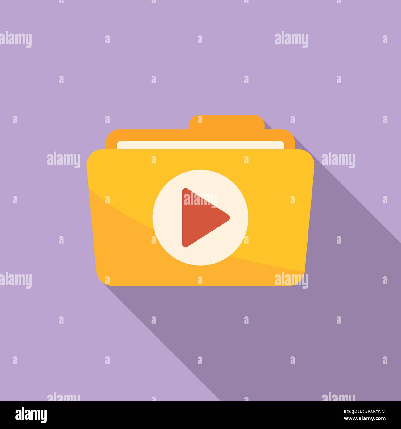 Movie folder icon flat vector. Montage film. Motion edit Stock Vector ...