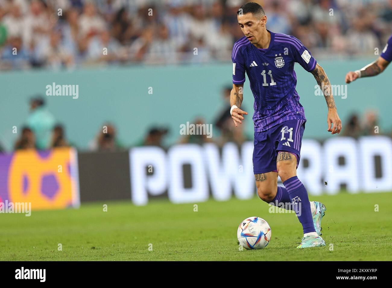 Angel Di Maria during the FIFA World Cup Qatar 2022 Group C match ...