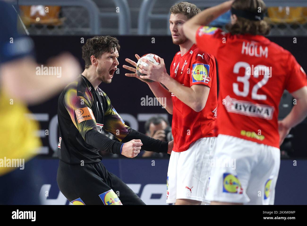 CAIRO, EGYPT - JANUARY 31: Niklas Landin Jacobsen of Denmark during the ...