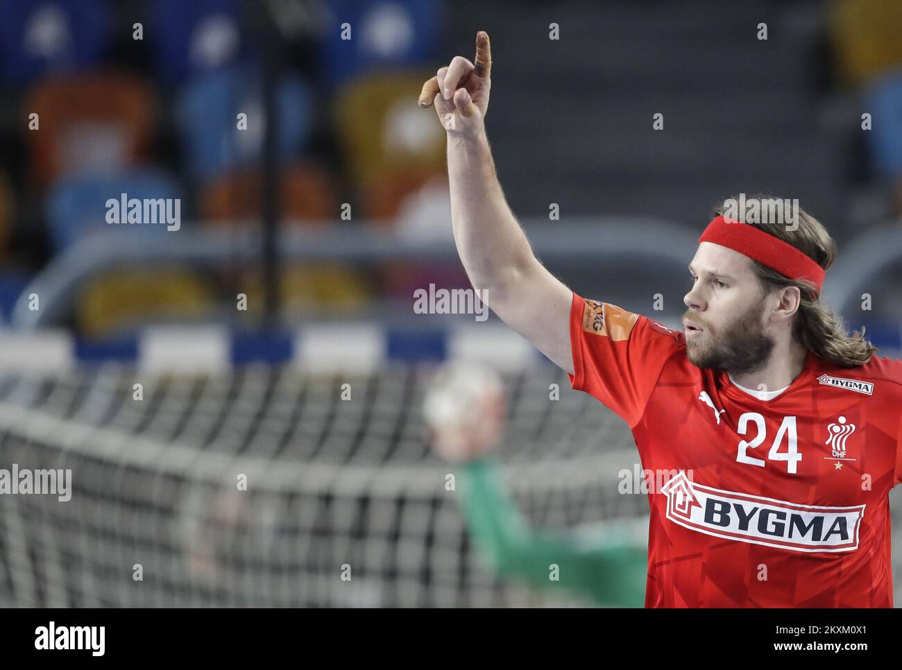 CAIRO, EGYPT - JANUARY 31: Mikkel Hansen of Denmark during the 27th IHF ...