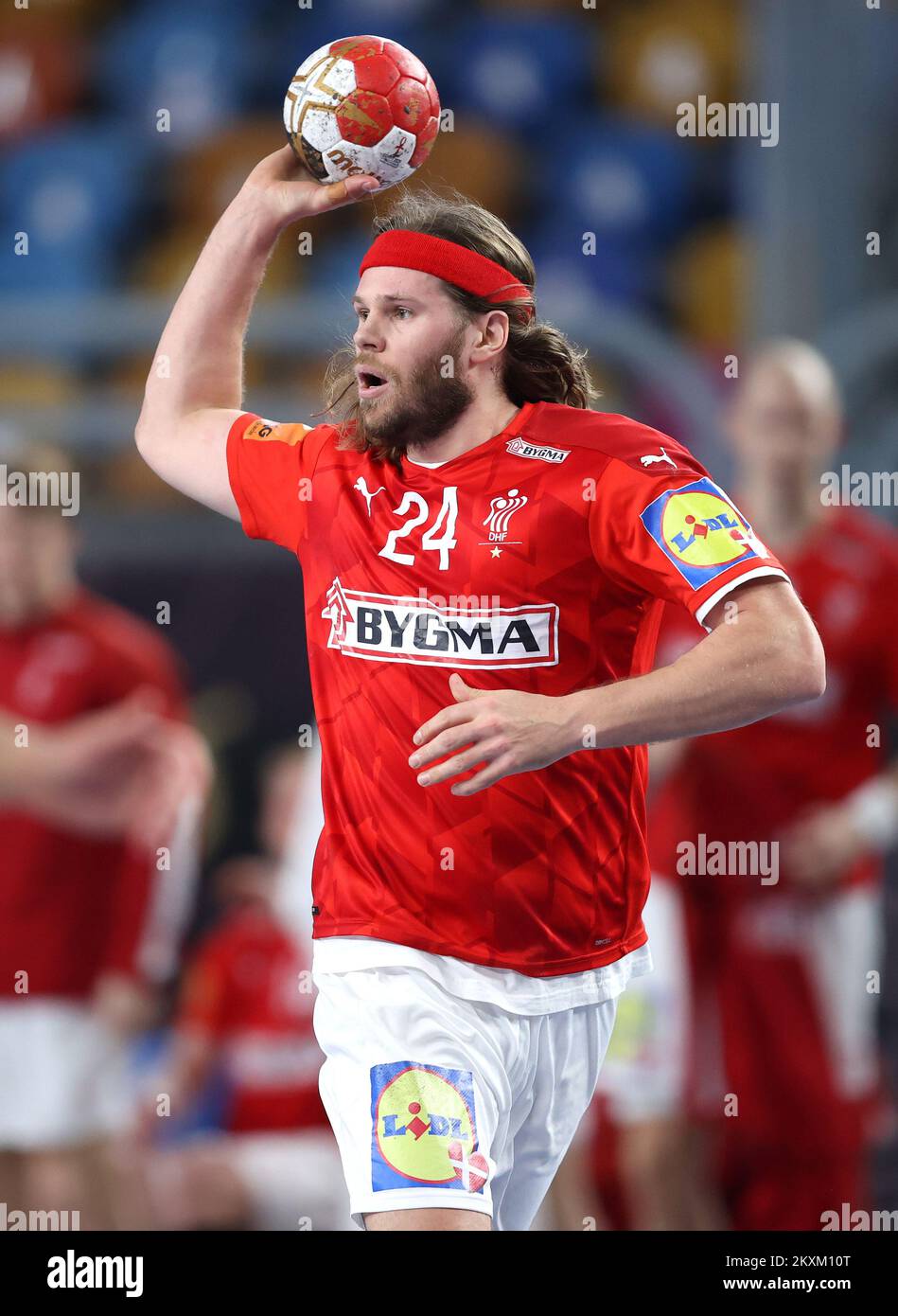 CAIRO, EGYPT - JANUARY 31: Mikkel Hansen of Denmark during the 27th IHF ...