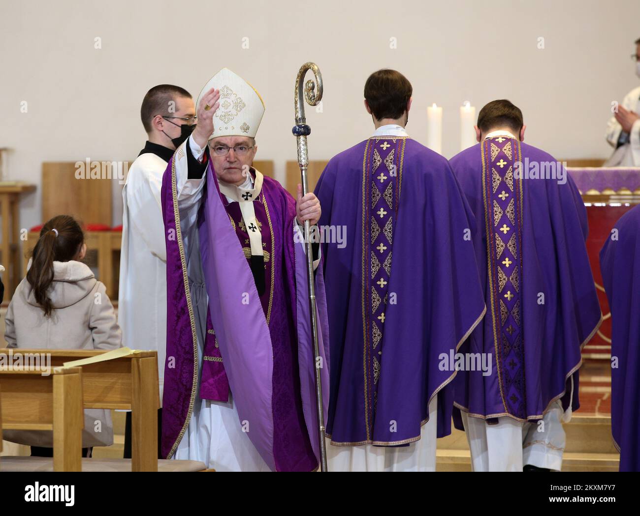 Cardinal Josip Bozanic leads the Ash Wednesday mass to start the Lent ...