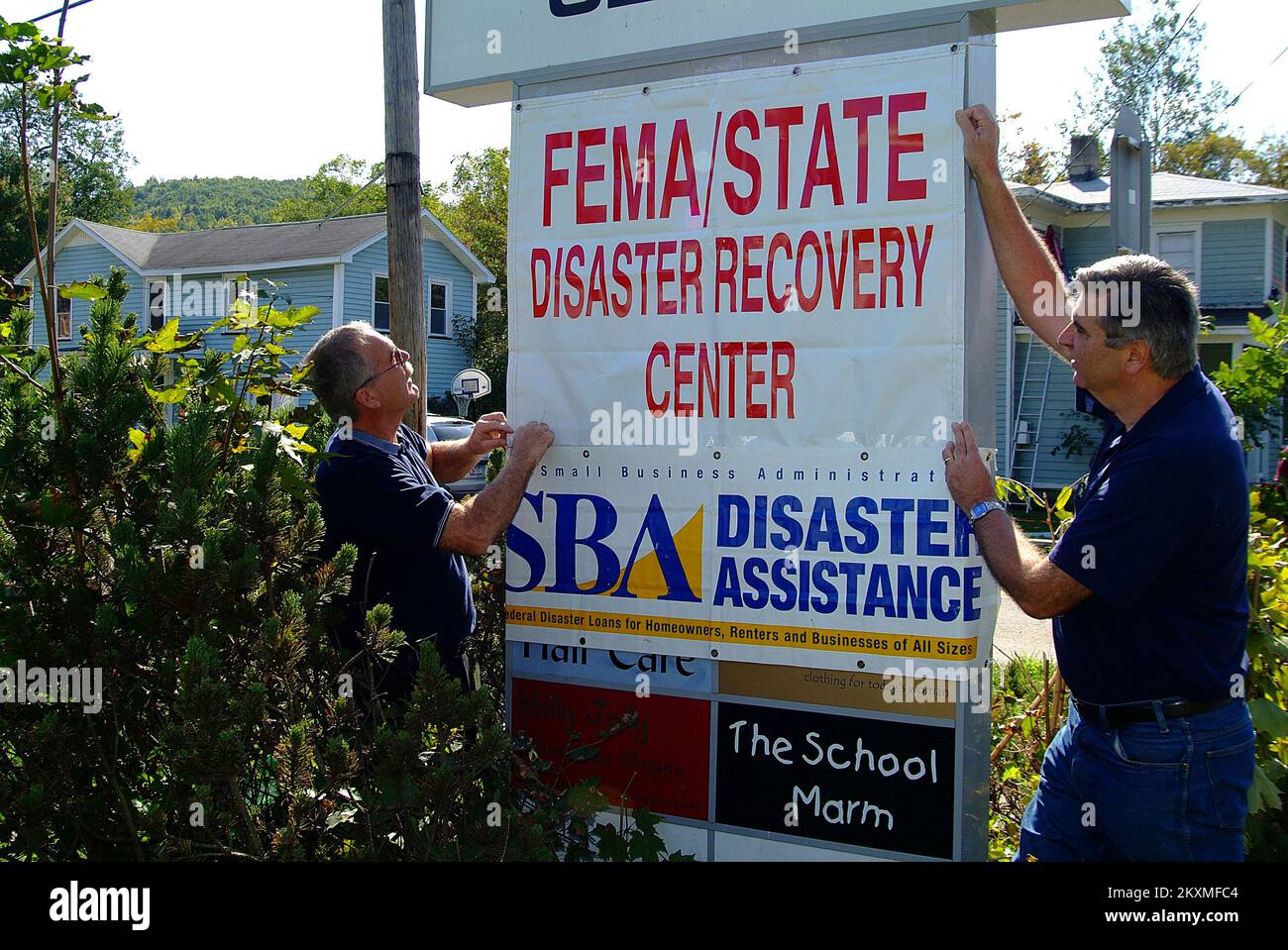 Disaster emergency center signs hi-res stock photography and images - Alamy
