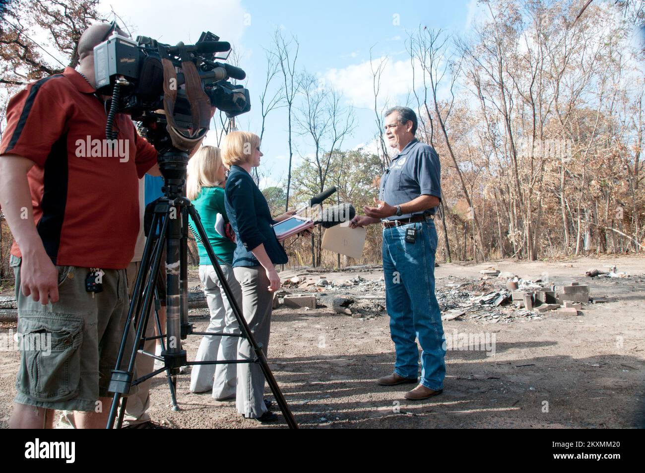 011101211 FEMA provides survivor of the Texas wildfires with a. Texas ...