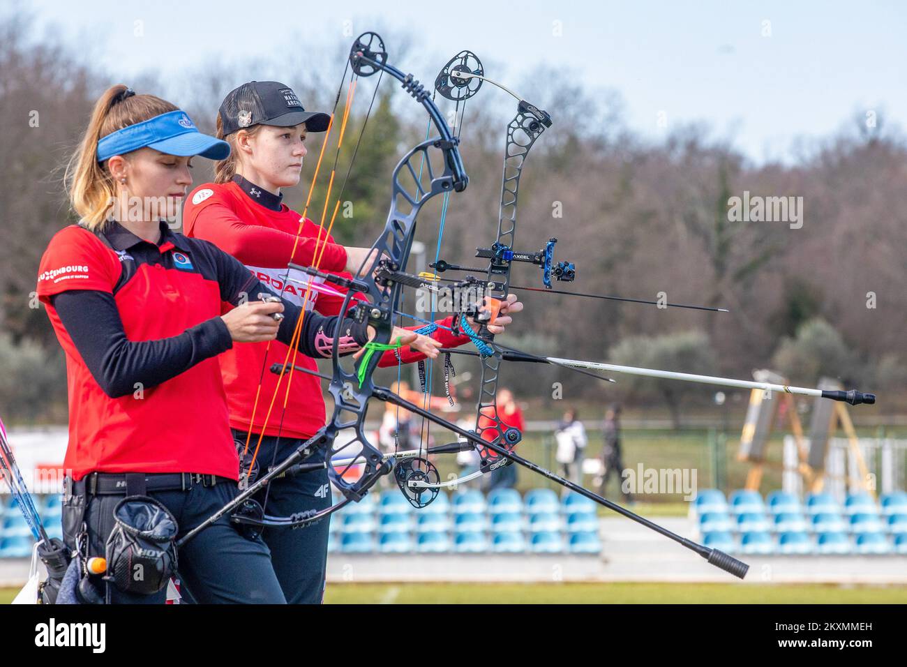 Amanda Mlinaric of Croatia during Archery Europen Grand Prix Porec 2021 ...