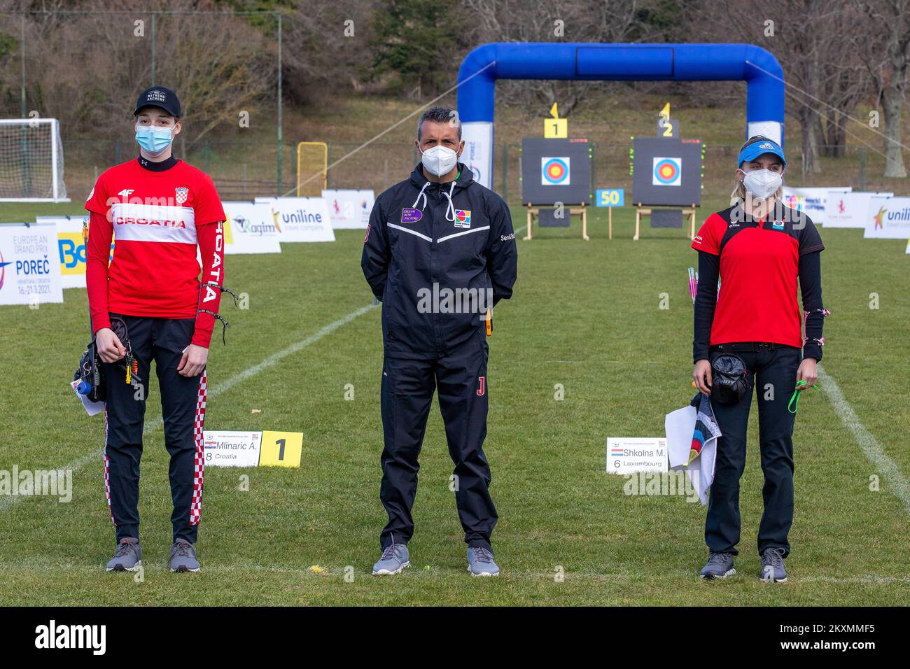 Amanda Mlinaric of Croatia during Archery Europen Grand Prix Porec 2021 ...