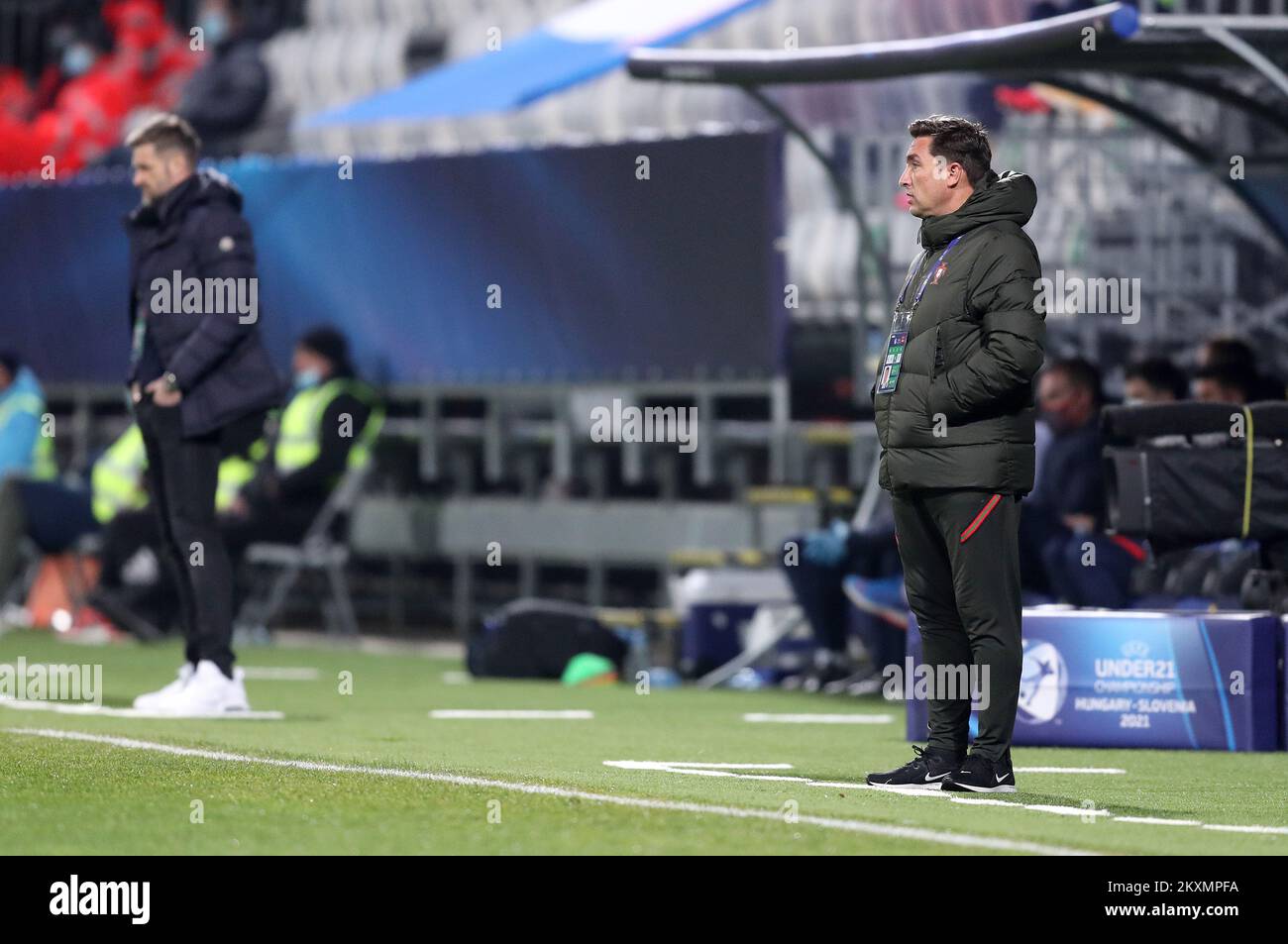 Portugal Head Coach Rui Jorge looks on during the 2021 UEFA European ...