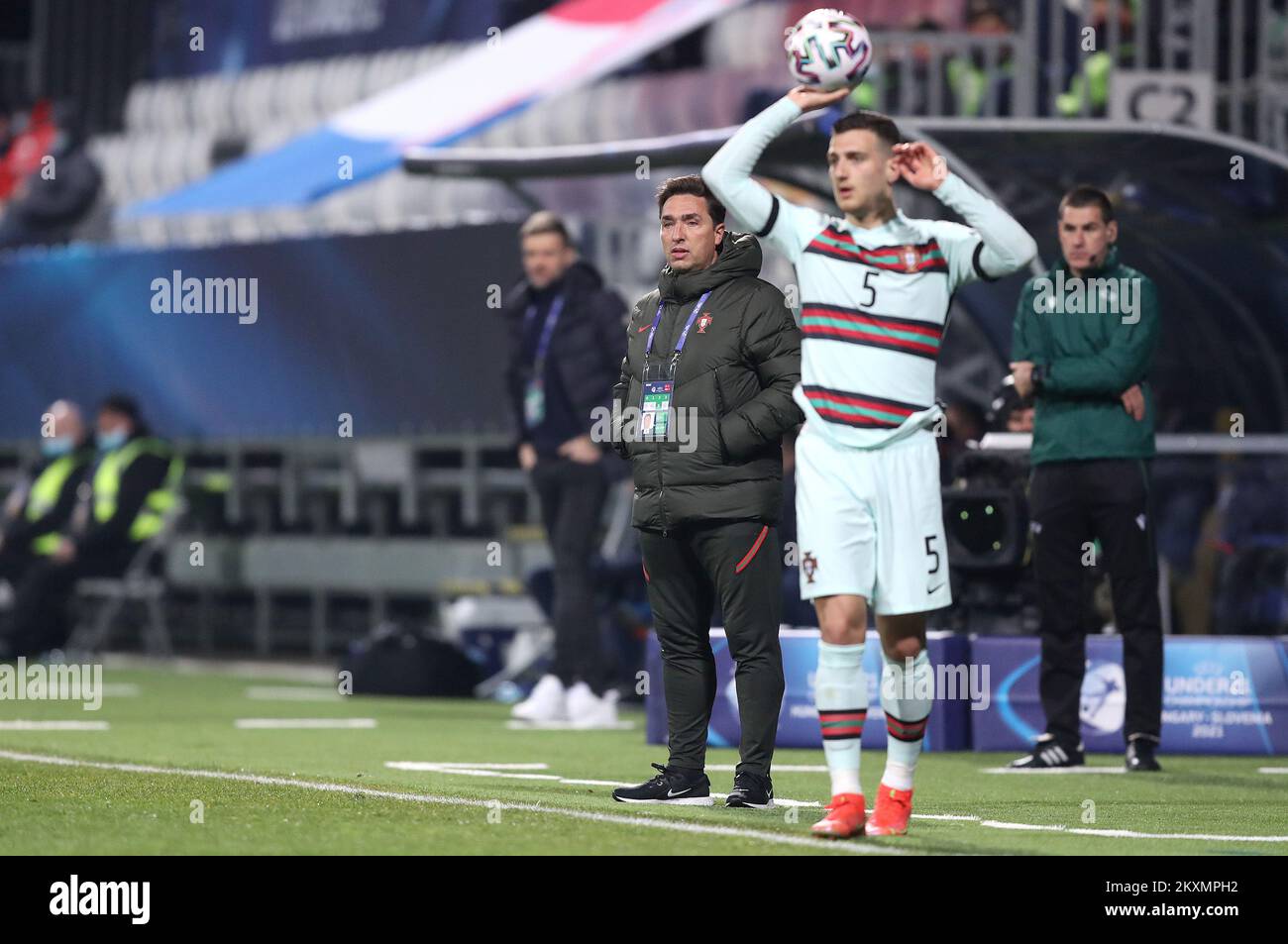 Portugal Head Coach Rui Jorge looks on during the 2021 UEFA European ...