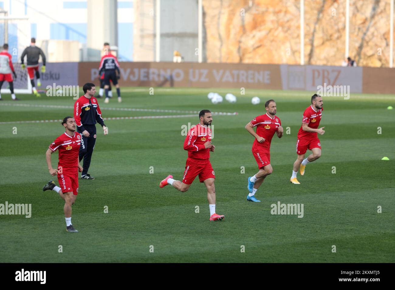 Malta national football team during training session at Rujevica ...