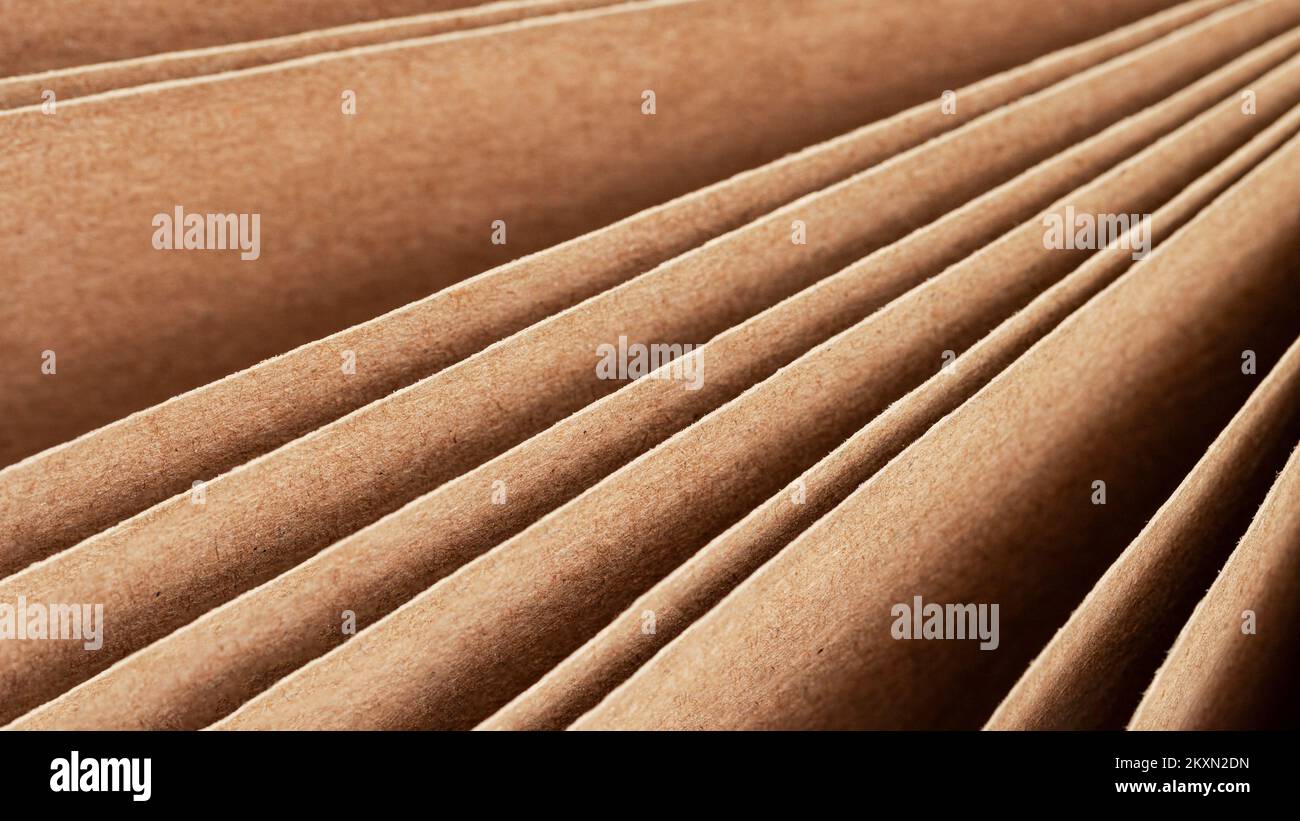 Kraft sheets of paper close-up. Abstract natural neutral background ...