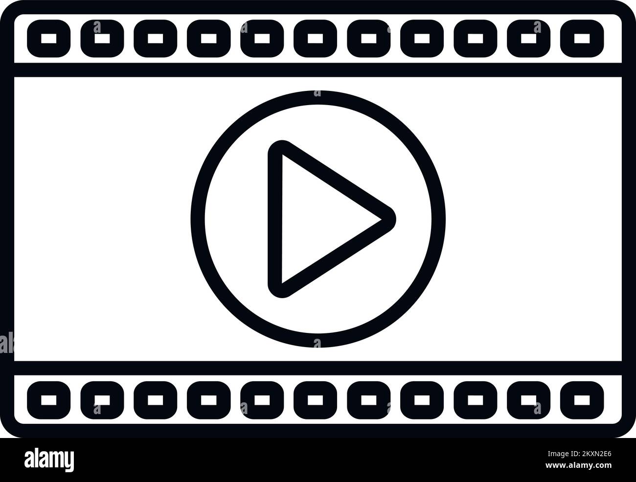Clip editing icon outline Stock Vector Images - Alamy