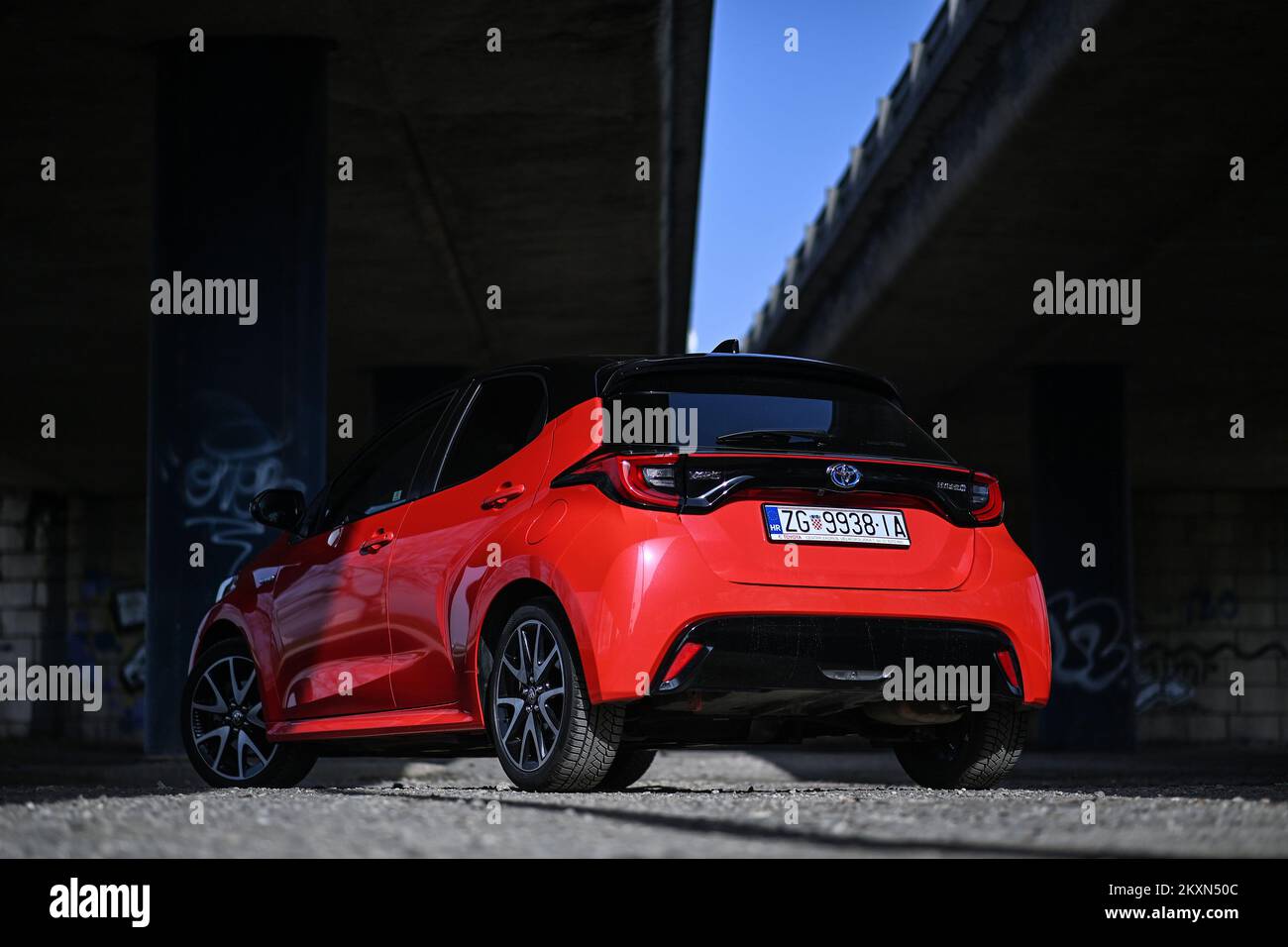 25.02.2021., Zagreb, Croatia - Car Toyota Yaris Hybrid. Photo: Igor ...