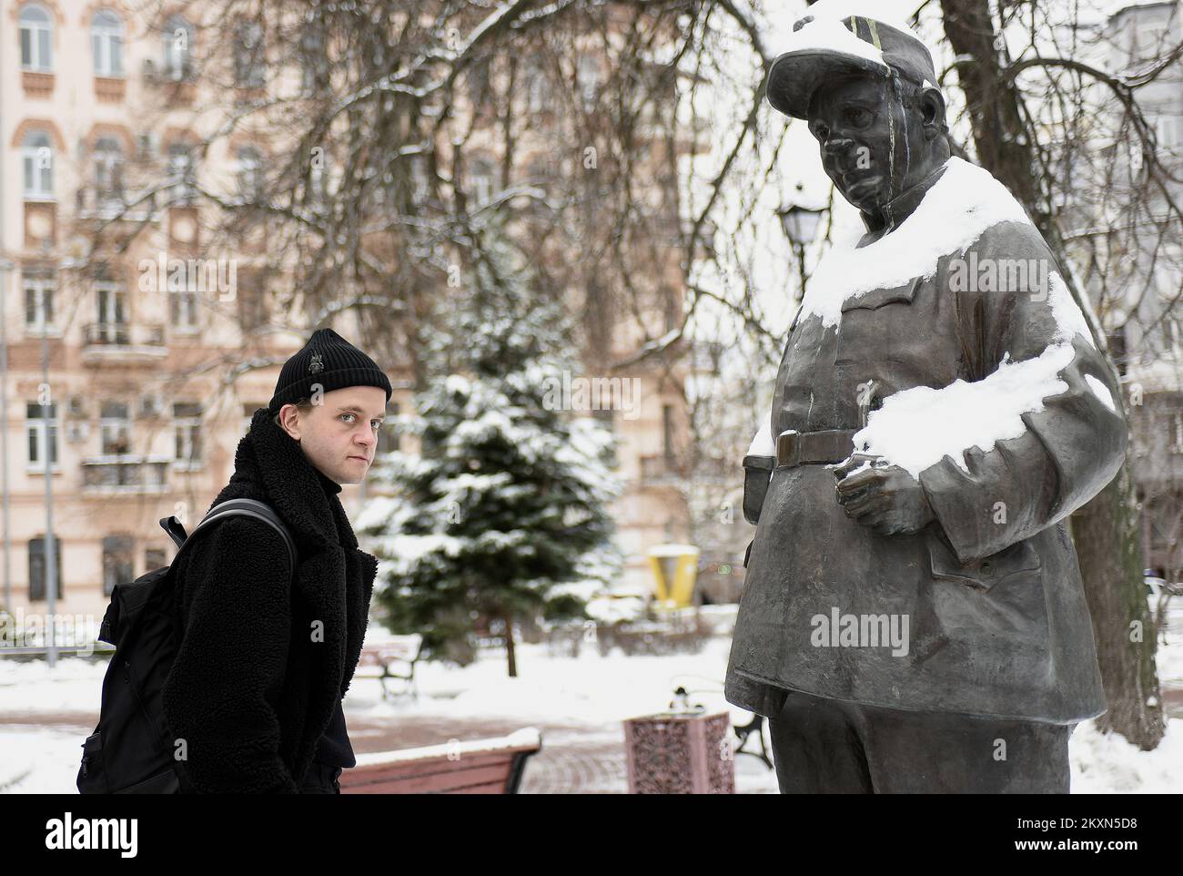 KYIV, UKRAINE - NOVEMBER 30, 2022 - Actor of the Ivan Franko National ...