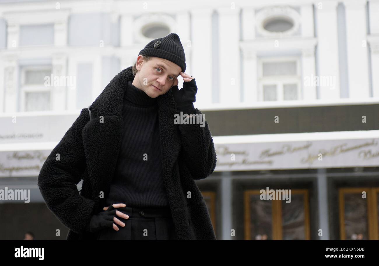 KYIV, UKRAINE - NOVEMBER 30, 2022 - Actor of the Ivan Franko National ...