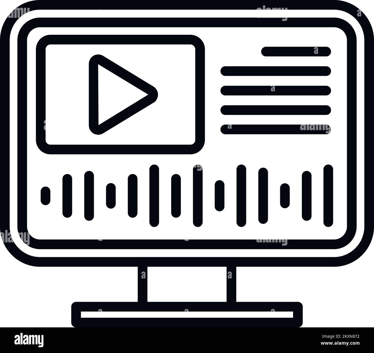 Pc video edit icon Cut Out Stock Images & Pictures - Alamy
