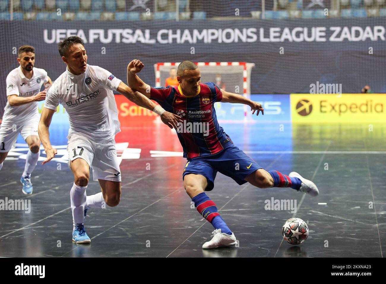 Ferrao of Barca during UEFA Futsal Champions League Semi-Final match ...
