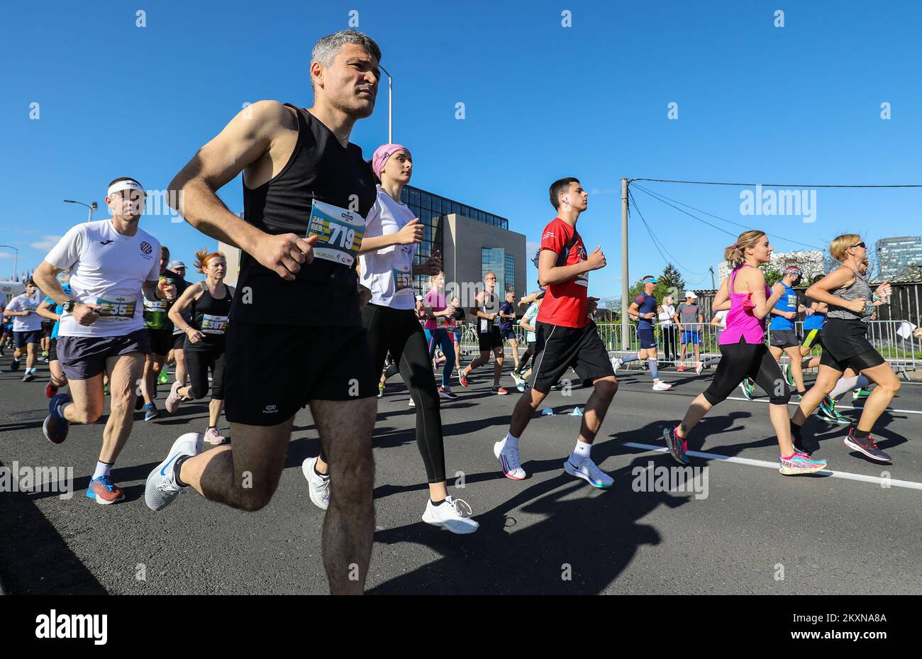 Runners are pictured during of 6th Zagreb Spring Half Marathon powerd ...