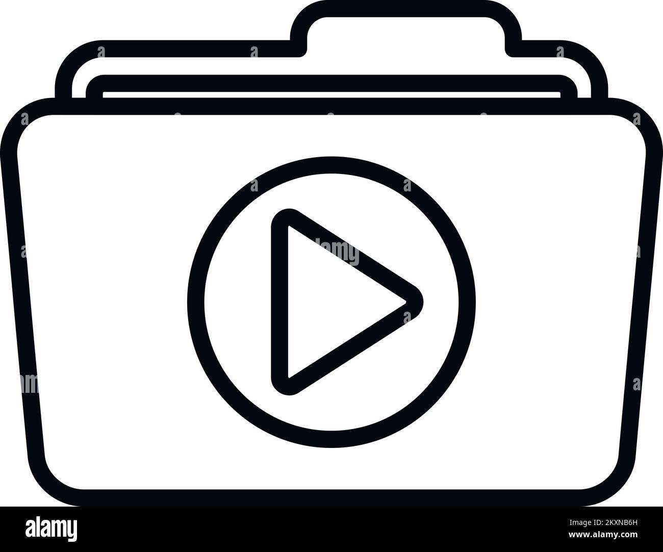 Editor folder icon outline hi-res stock photography and images - Alamy
