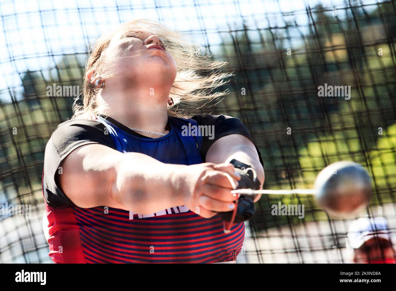 SPLIT, CROATIA - MAY 09: Hanna Skydan of Azerbaijan competes in women's ...