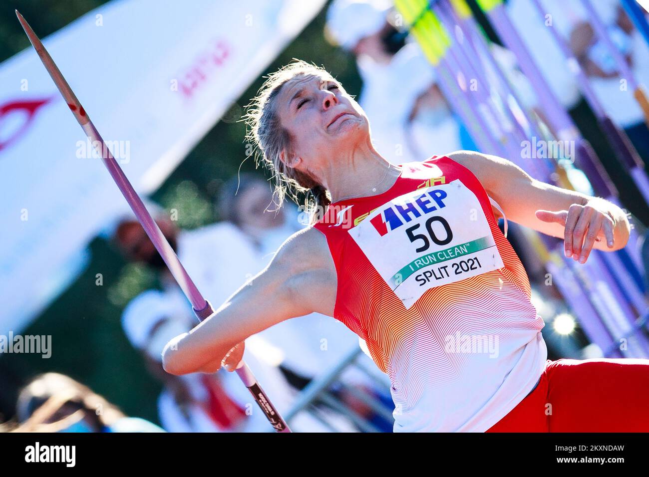 SPLIT, CROATIA - MAY 09: Arantza Moreno of Spain competes in Women's ...